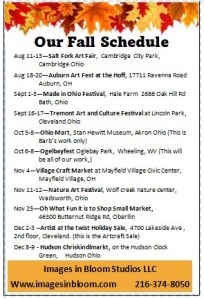 Our schedule updates – Images in Bloom Studio LLC